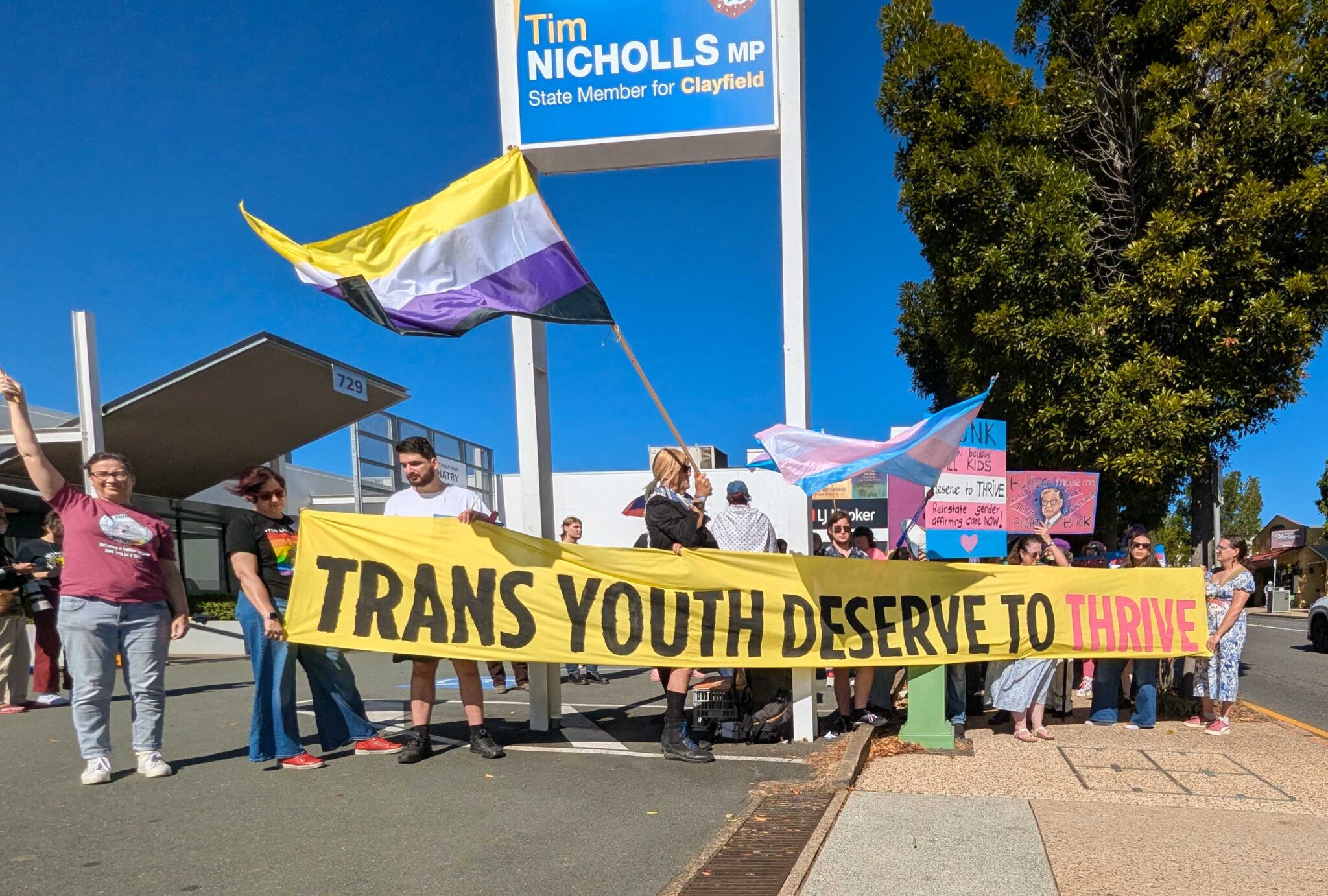 Trans Justice Group Rally Outside QLD Health Ministers Office - Star ...